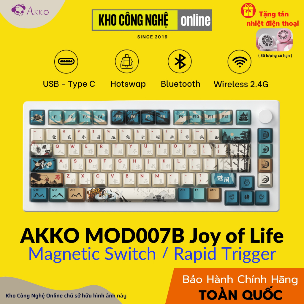 Bàn phím cơ AKKO MOD007B HE PC Joy of Life (Hotswap,RGB / USB Type C 8K ...