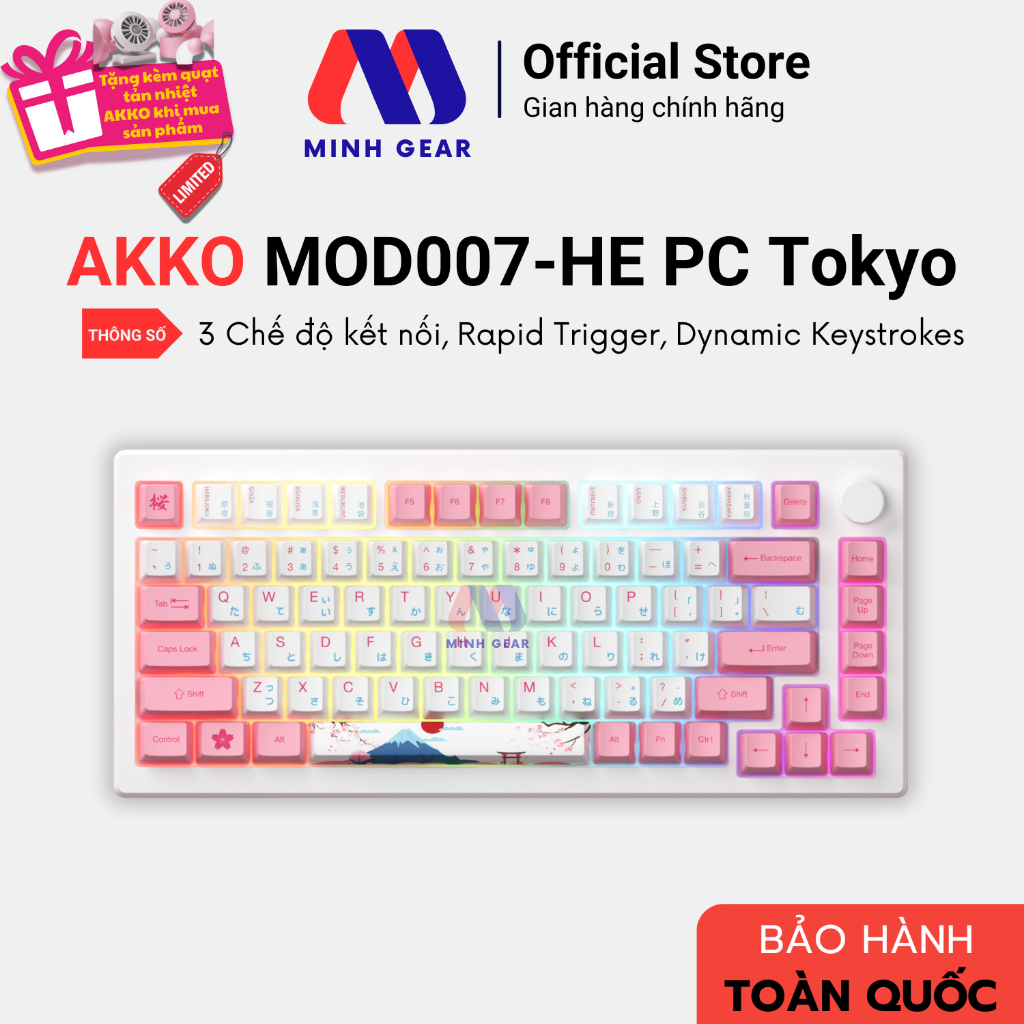Bàn phím AKKO MOD007B-HE PC Tokyo Sakura Pink - Hàng Chính Hãng ...