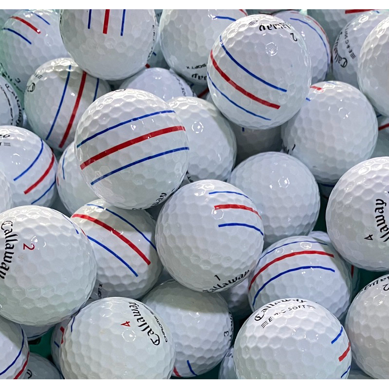 combo 10 quả bóng golf Callaway line,Callaway 3 sọc mới 99% | Shopee ...