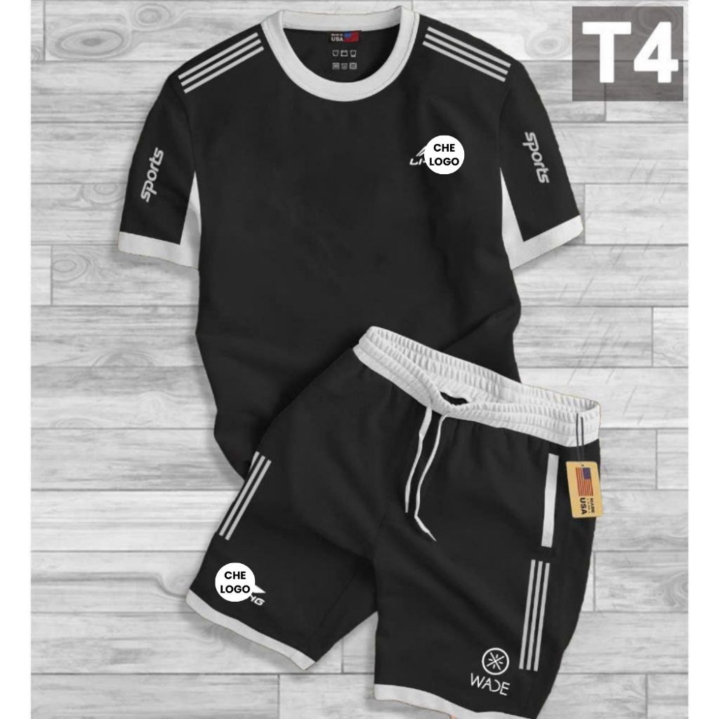 Bộ Thể Thao Nam Cộc Tay Cổ Viền Năng Động Thấm Hút Mồ Hôi Tốt Full Size 45-75kg BHN32 | Shopee ...