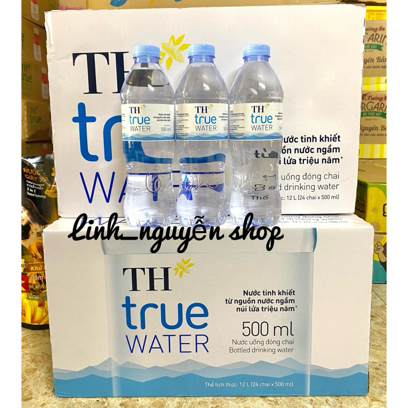 Thùng 24 Chai Nước Suối TH True Water 350ml/500ml | Shopee Việt Nam