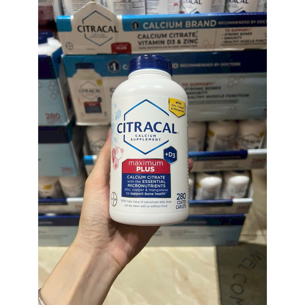 Viên uống Canxi Hữu Cơ Citracal Calcium Supplement + D3 Maximum Plus ...