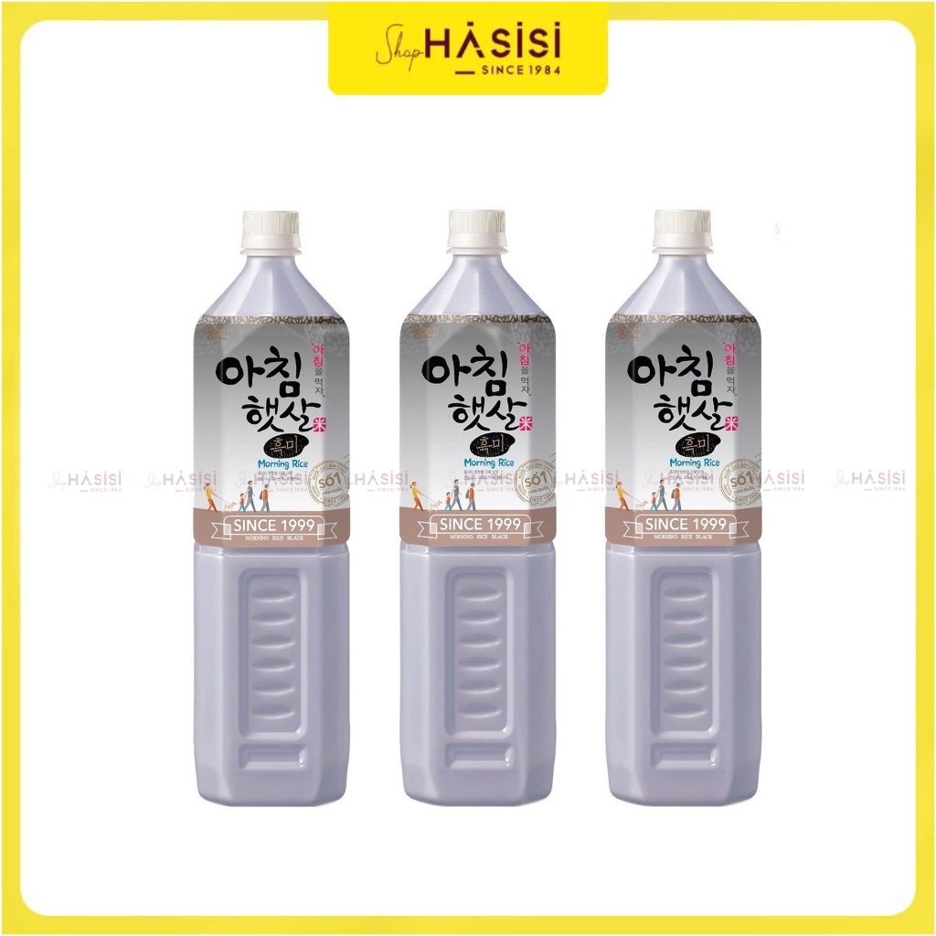 Nước Gạo Lứt Đen Hàn Quốc WOONGJIN - Morning Rice Black 1.5L | Shopee ...