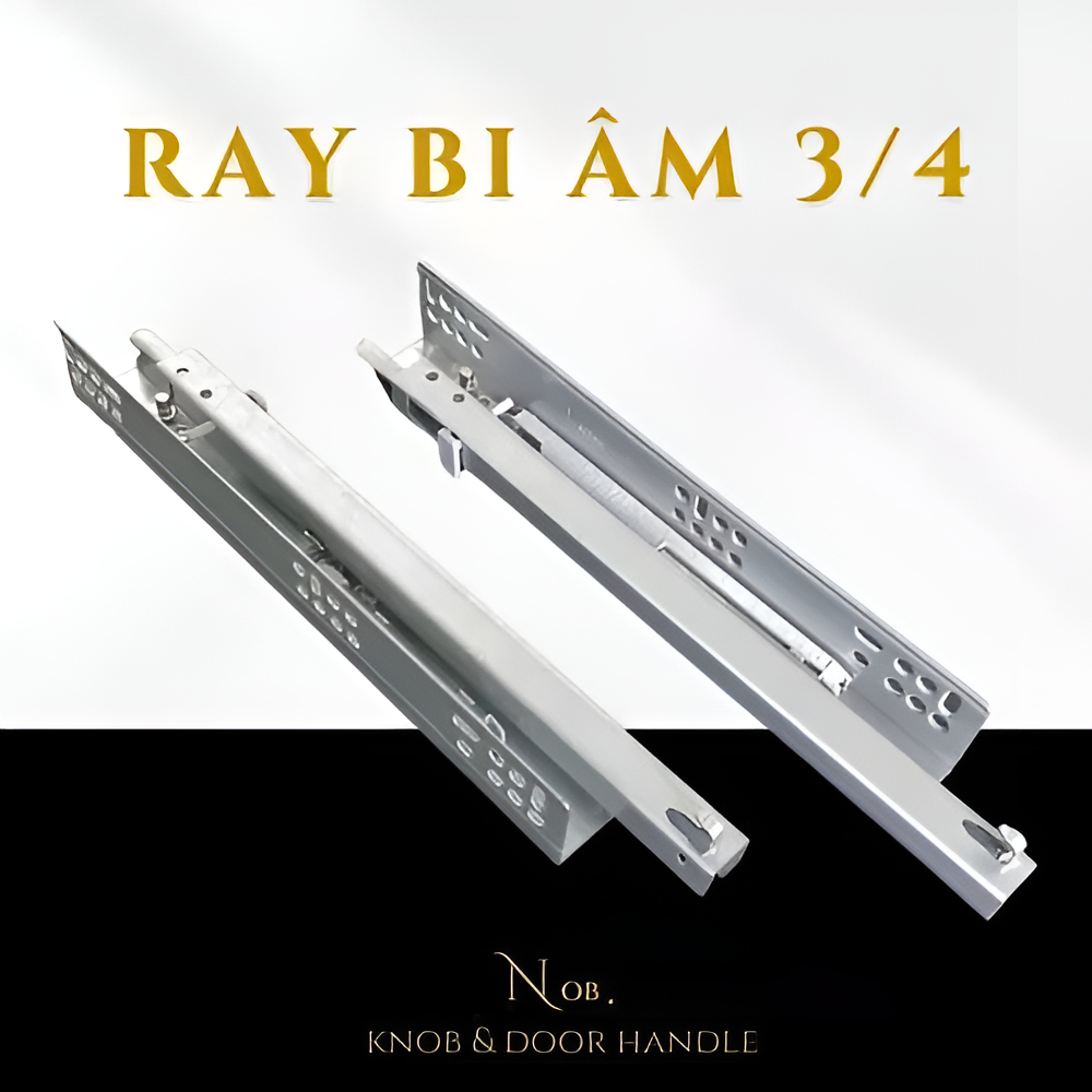 [ZUB] Ray âm Giảm chấn 2 tầng Độ mở 3/4 Khoá Chốt đủ kích thước chịu ...