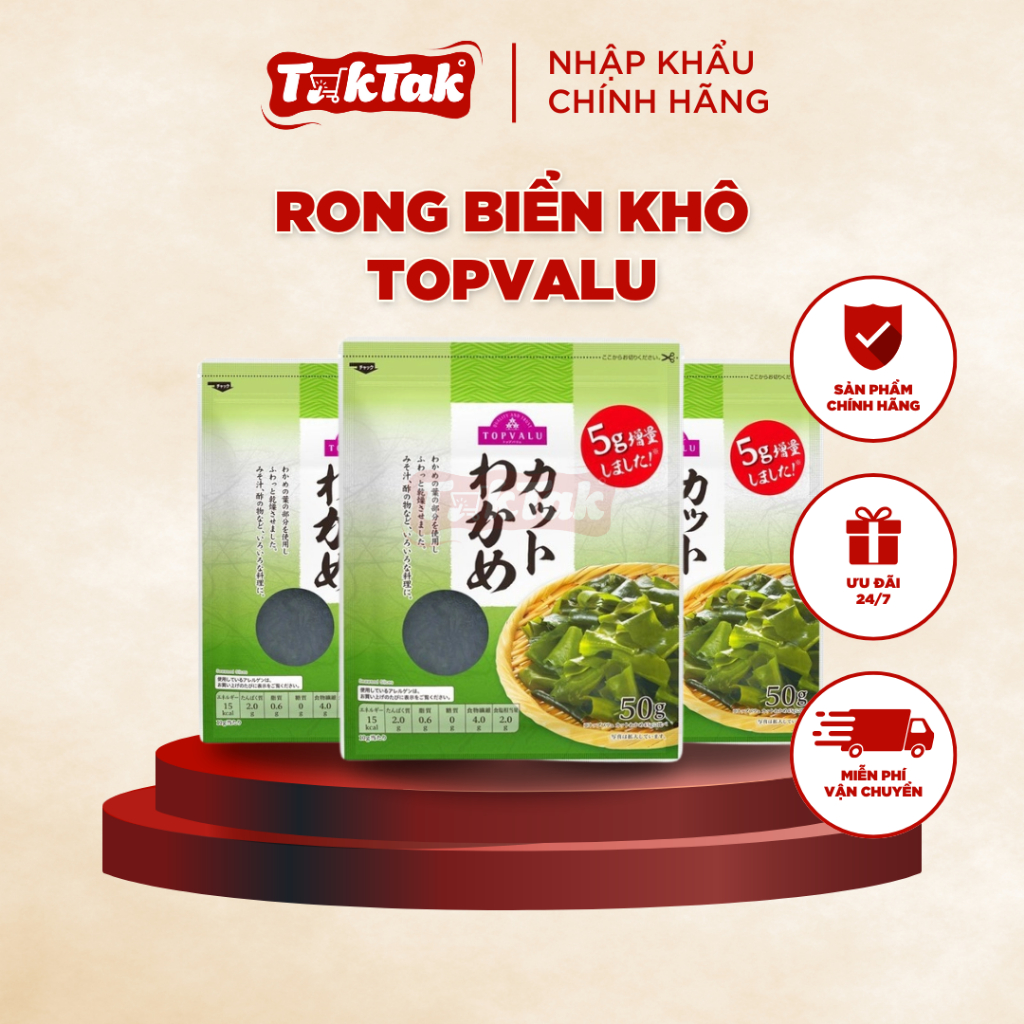 RONG BIỂN KHÔ TOPVALU 50G | Shopee Việt Nam