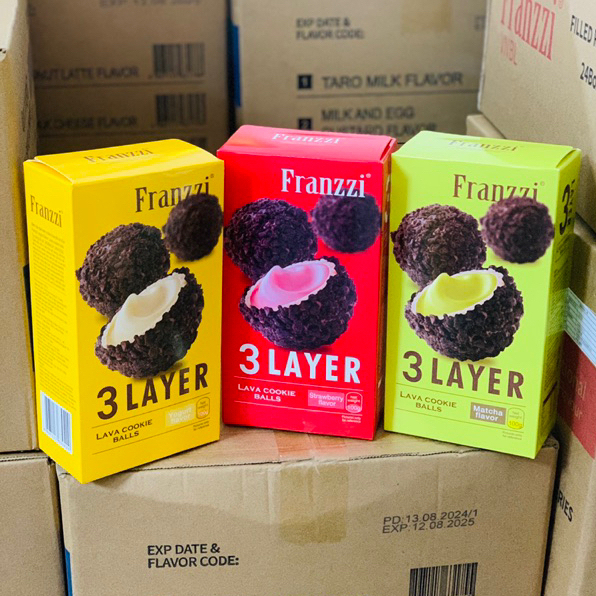 Bánh xốp nhân kem phủ socola Franzzi Lava Cookie balls 100g | Shopee ...