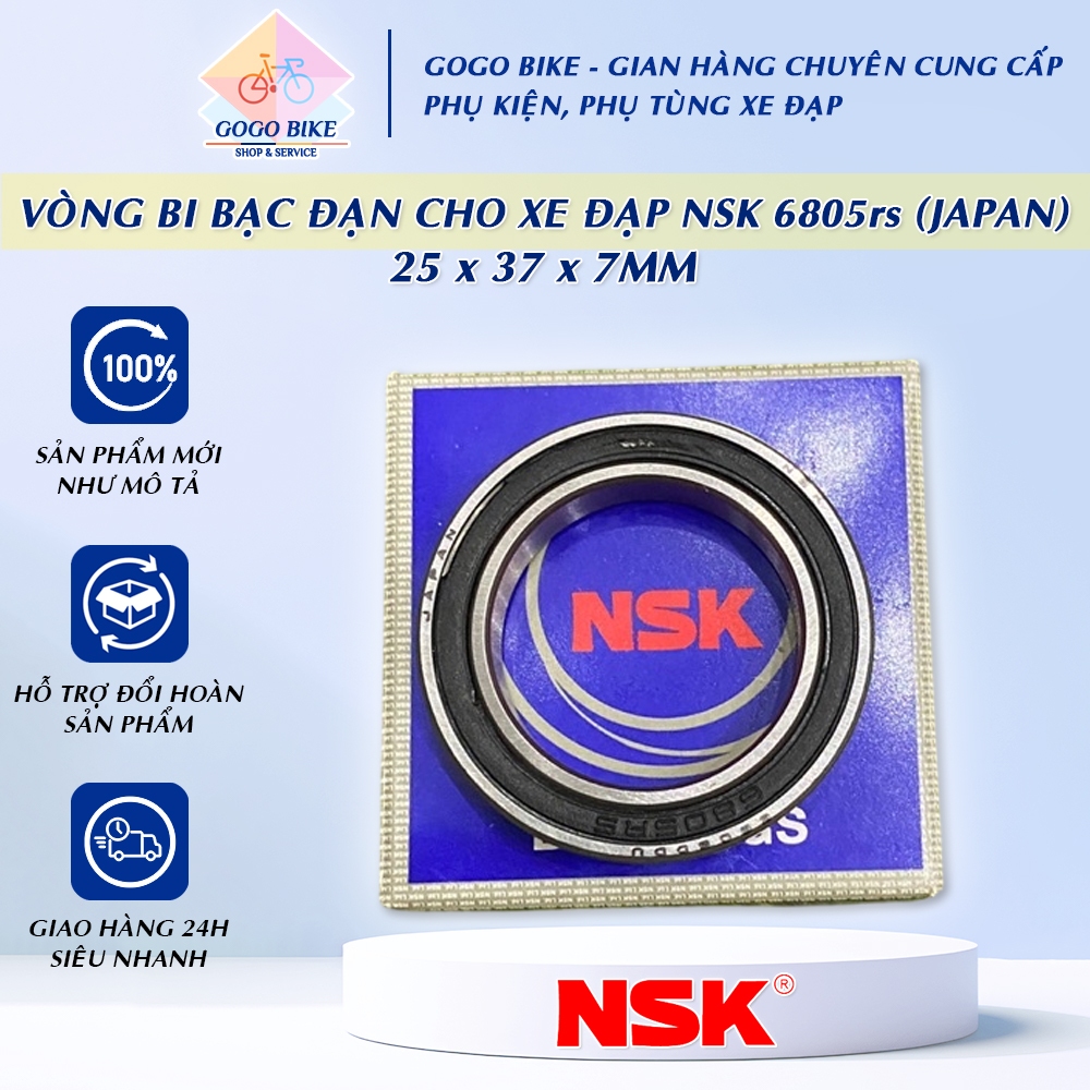 [GoGo Bike] Vòng bi bạc đạn NSK JAPAN 6805 RS cho xe đạp - 1 Vòng | Shopee Việt Nam