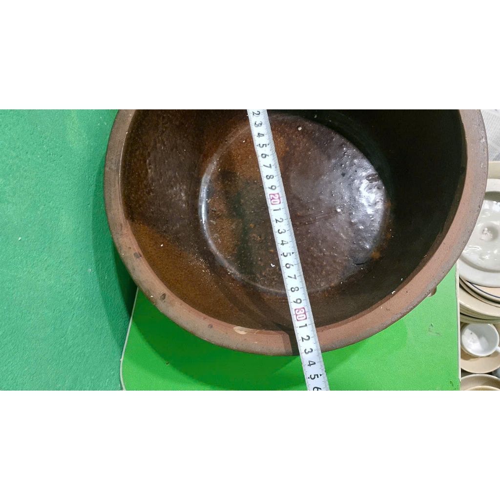 Thau chậu gốm rửa rau củ quả, chậu nuôi cá cảnh, thau nhồi bột size 30 ...