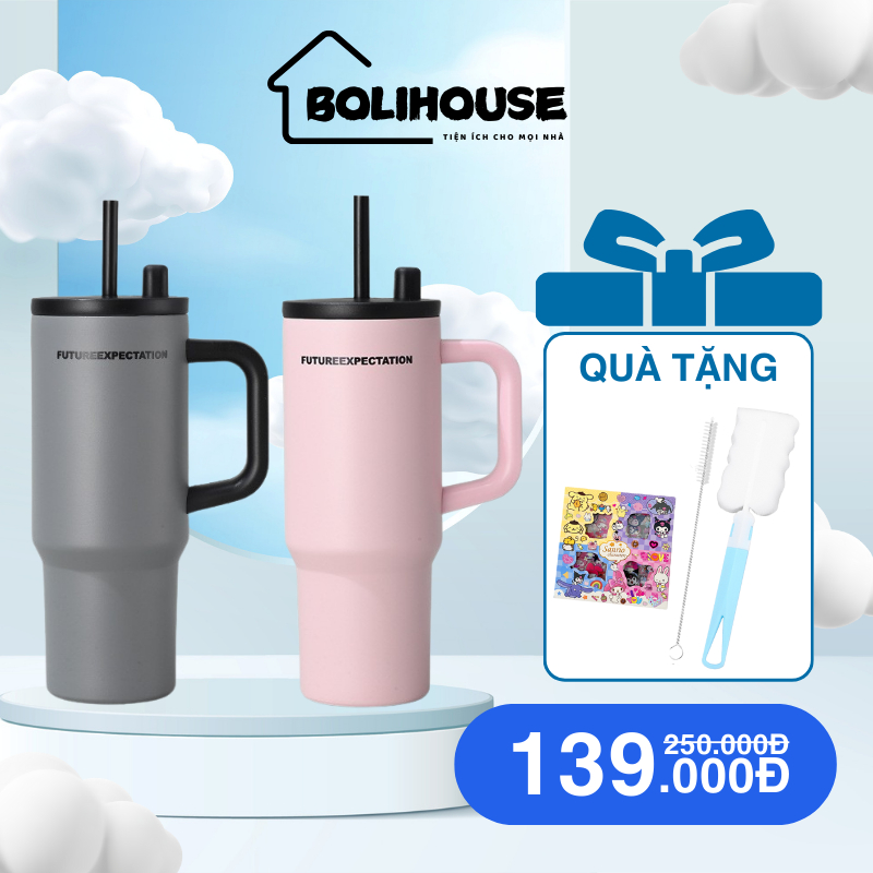 Ly nước giữ nhiệt FUTUR 710ml inox 316 cao cấp, bình nước giữ nhiệt có ống hút - BOLI HOUSE ...