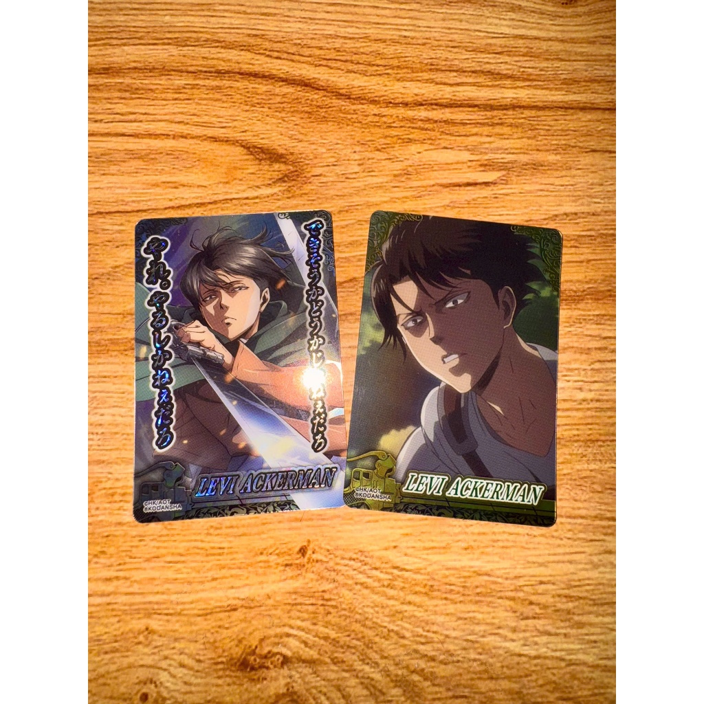Thẻ bài / Card nhân phẩm Levi Ackerman AOT đã bóc - Attack On Titan ...