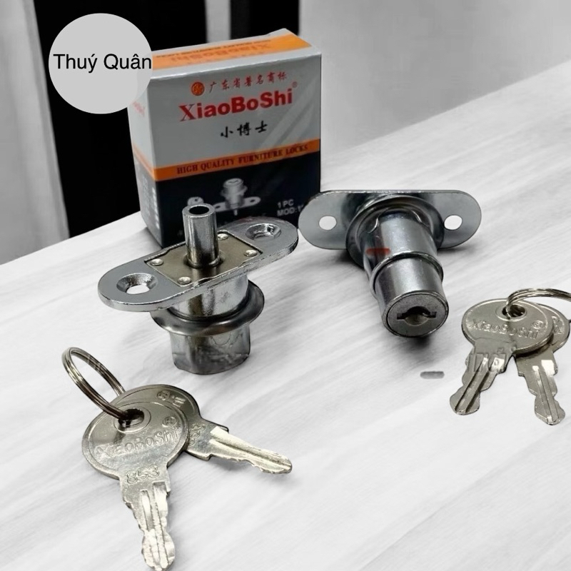 ( Hàng tốt ) Ổ khoá nhấn cửa kính lùa XiaoBoShi, Ổ khóa tủ kính lùa 2 ...
