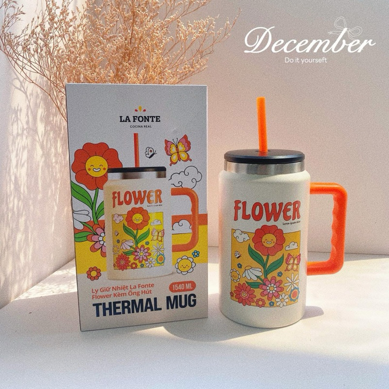 (Rẻ vô địch ) LY GIỮ NHIỆT LA FONTE FLOWER 1540ML | Shopee Việt Nam
