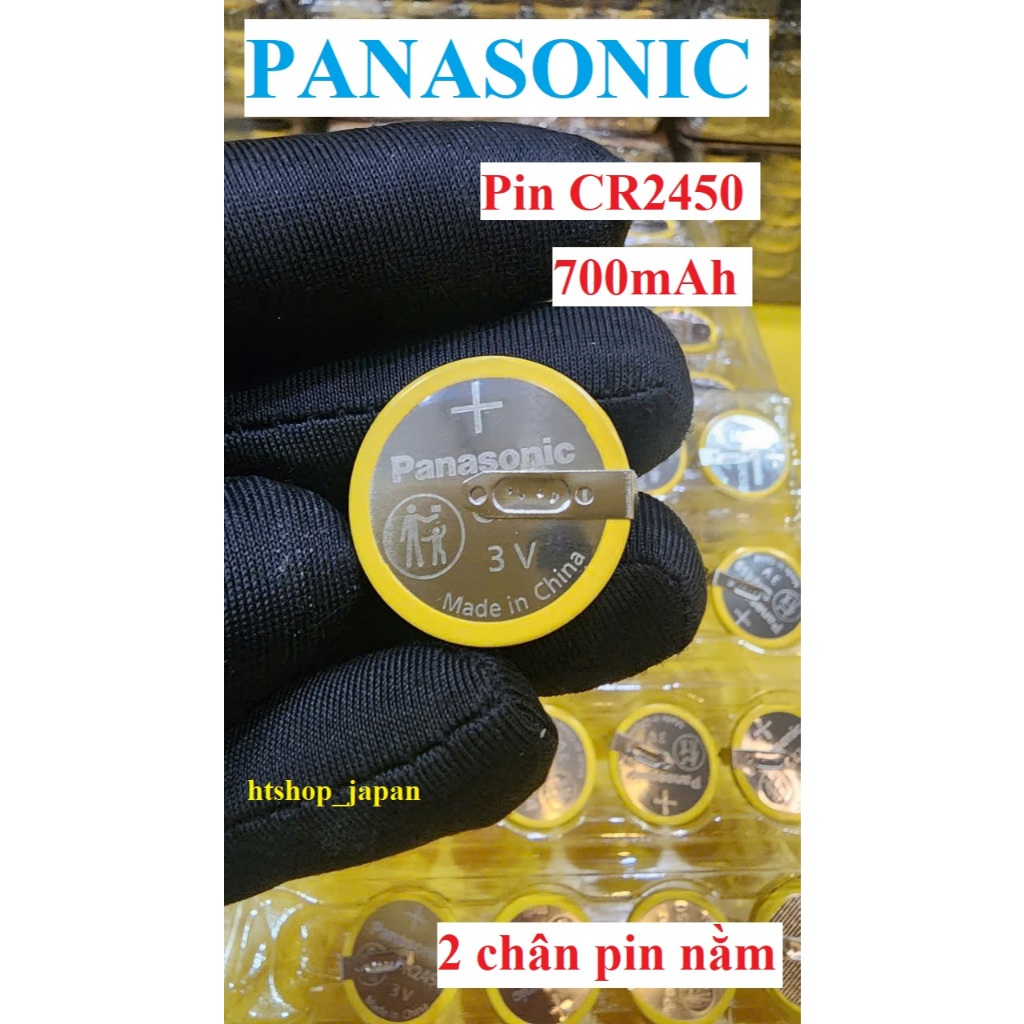 Pin Panasonic CR2450, 3V 700mAh_Pin nồi cơm (2 chân nằm) | Shopee Việt Nam