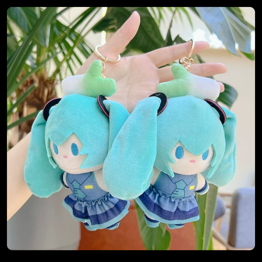 Gấu bông ca sĩ idol Nhật Bản Hatsunee Miku thổi bong bóng cute kiêm móc ...