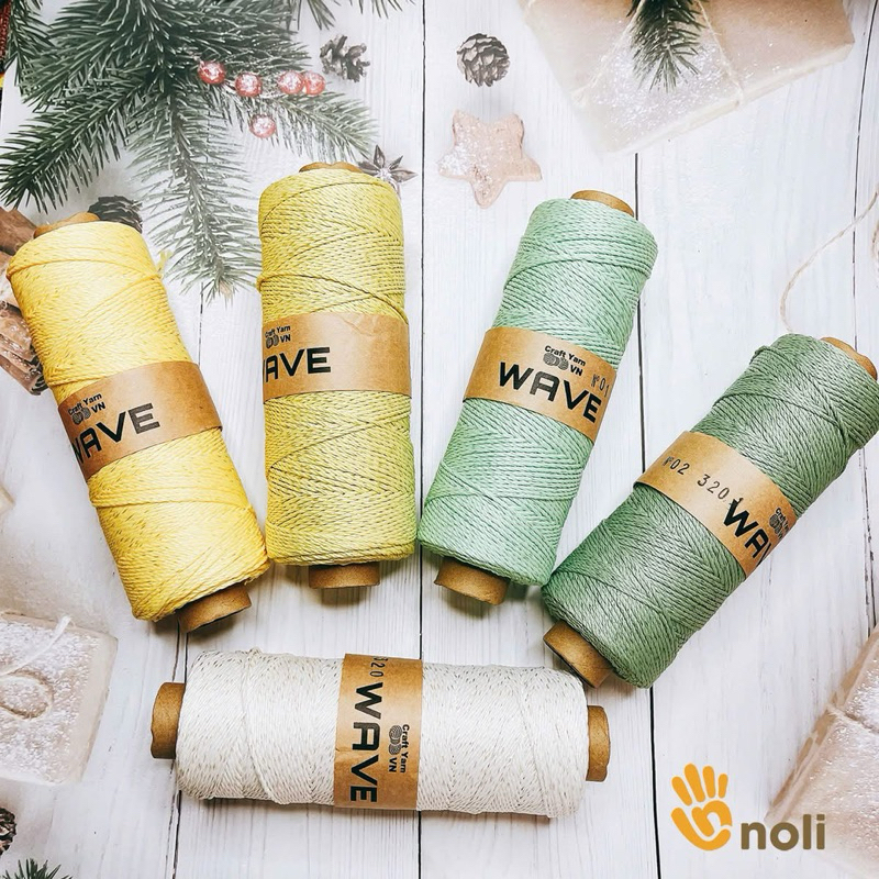 Sợi Wave Trơn 2.5mm ( Đủ bảng màu 01-20) | Shopee Việt Nam