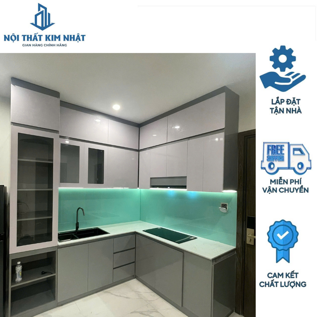 Tủ Bếp Nhựa Vinco Cao Cấp Chống Nước, Chống Cháy Hiện Đại Sang Trọng ...