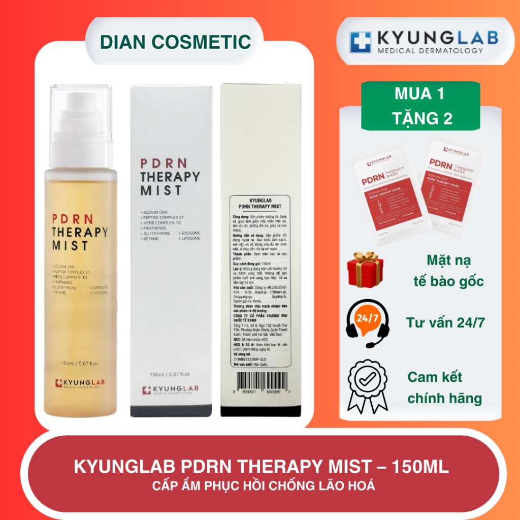 [ KYUNG LAB ] XỊT KHOÁNG KYUNG LAB PDRN THERAPY MIST 150ML CHÍNH HÃNG ...