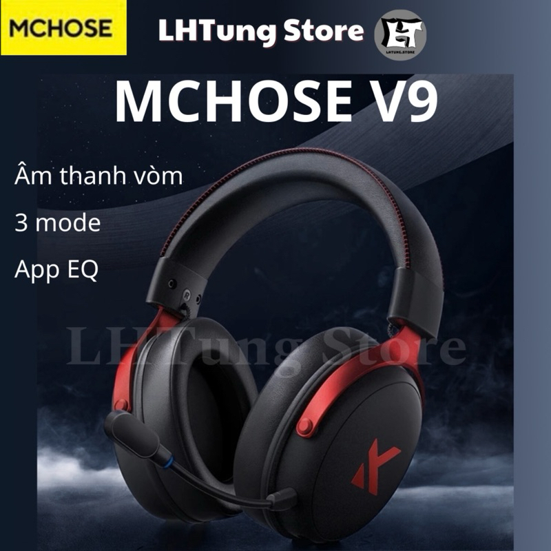 [Sẵn Giao] Tai nghe không dây gaming Mchose V9 | V9 Pro | 3 mode | Dây | Bluetooth | 2.4Ghz ...