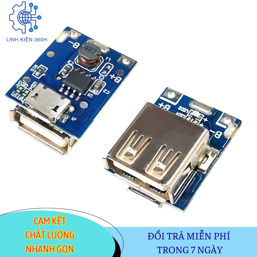 Mạch Sạc Pin Dự Phòng Mini 5V 1A - LED Báo Trạng Thái | Sạc Nhanh, An Toàn, Tiện Lợi | Shopee ...