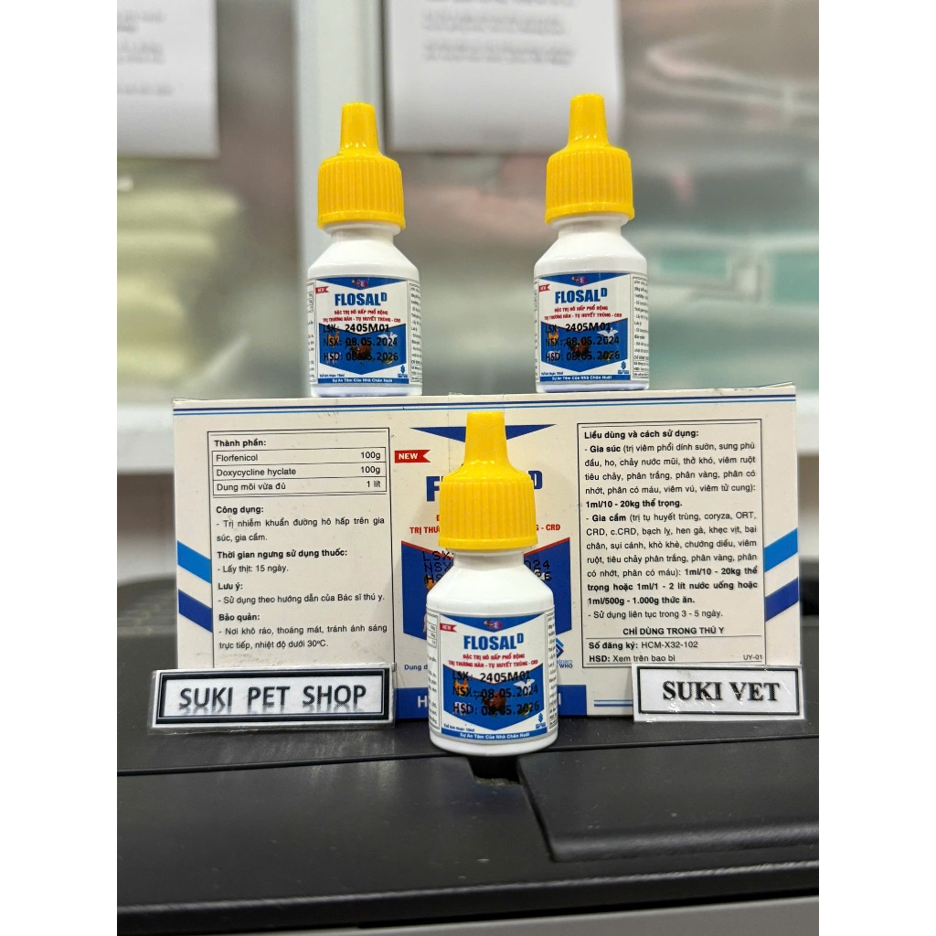 FLOSAL D - ( 10ml ) - SẢN PHẨM DÀNH CHO GÀ, CHIM VÀ CÁC LOẠI GIA CẦM ...