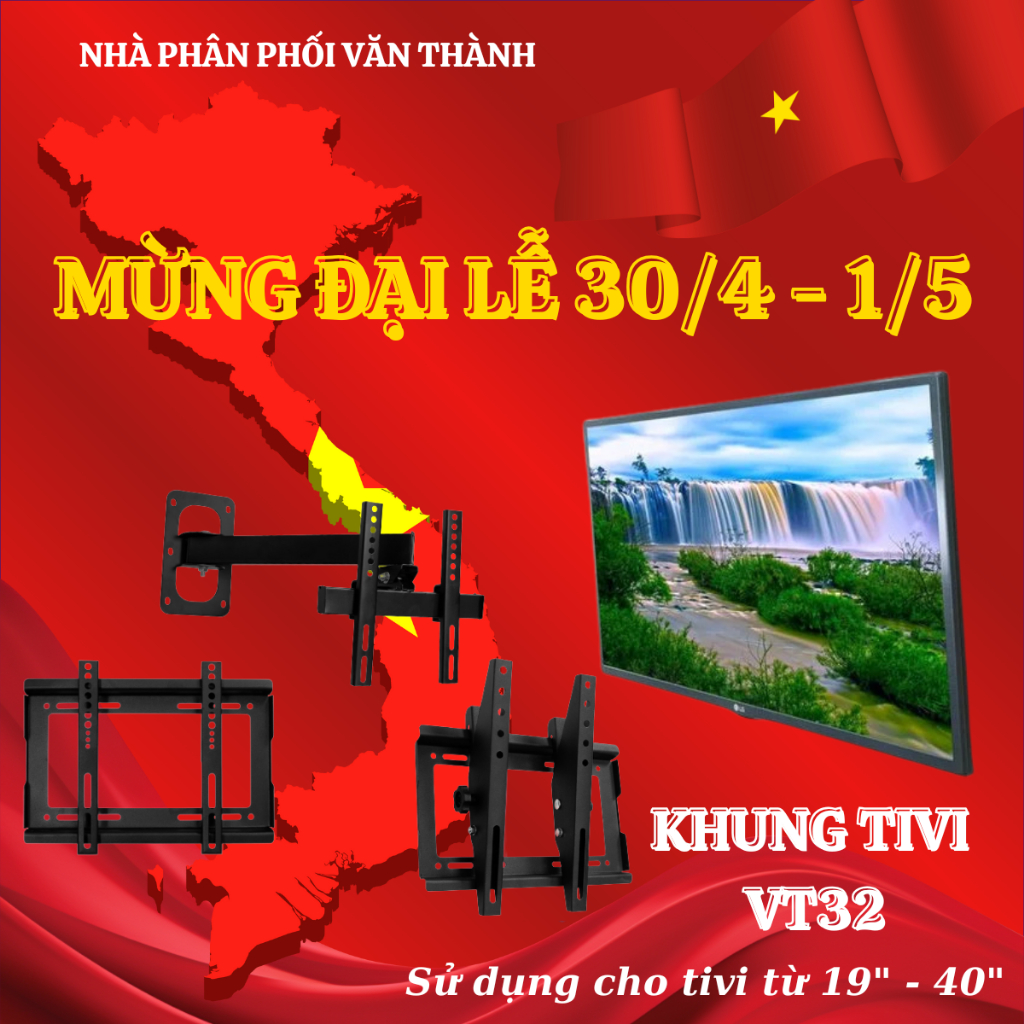Khung treo tivi VT32 // Sử dụng cho tivi từ 19 đến 40inch | Shopee Việt Nam