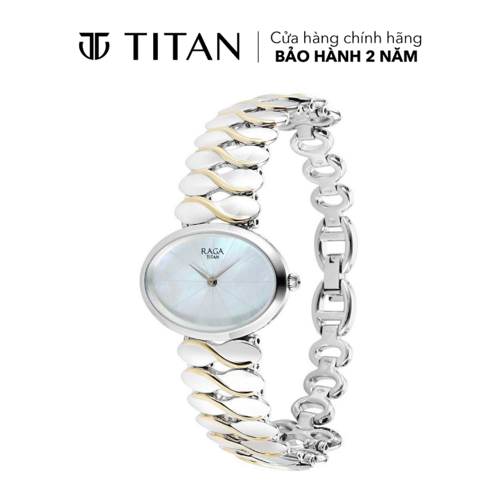 Đồng hồ nữ TITAN Raga Silver dây Bạc, mặt 33MM, dây màu bạc, 95219VM01 ...