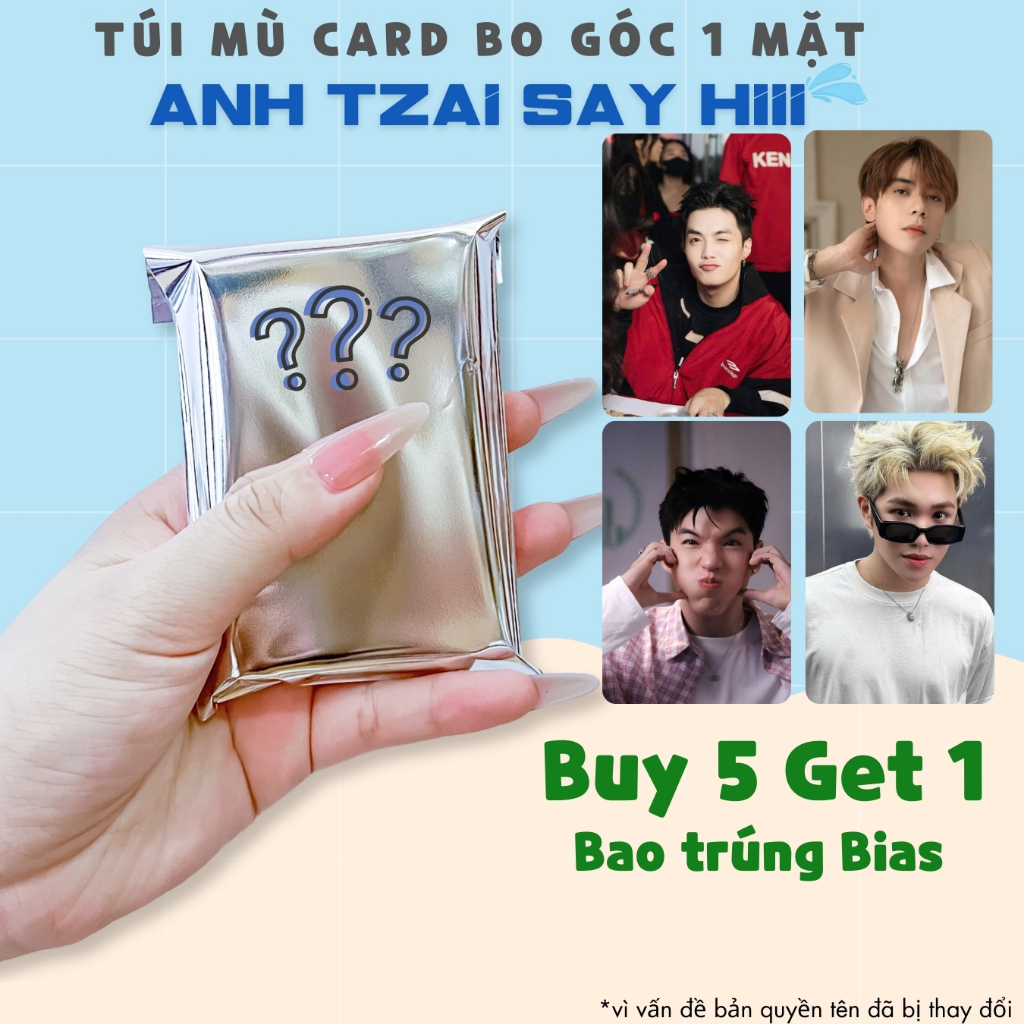 [Set 5] Túi Mù Card Bo Góc 1 Mặt Anh Trai Say Hiii - Card HIEUTHUHAI ...
