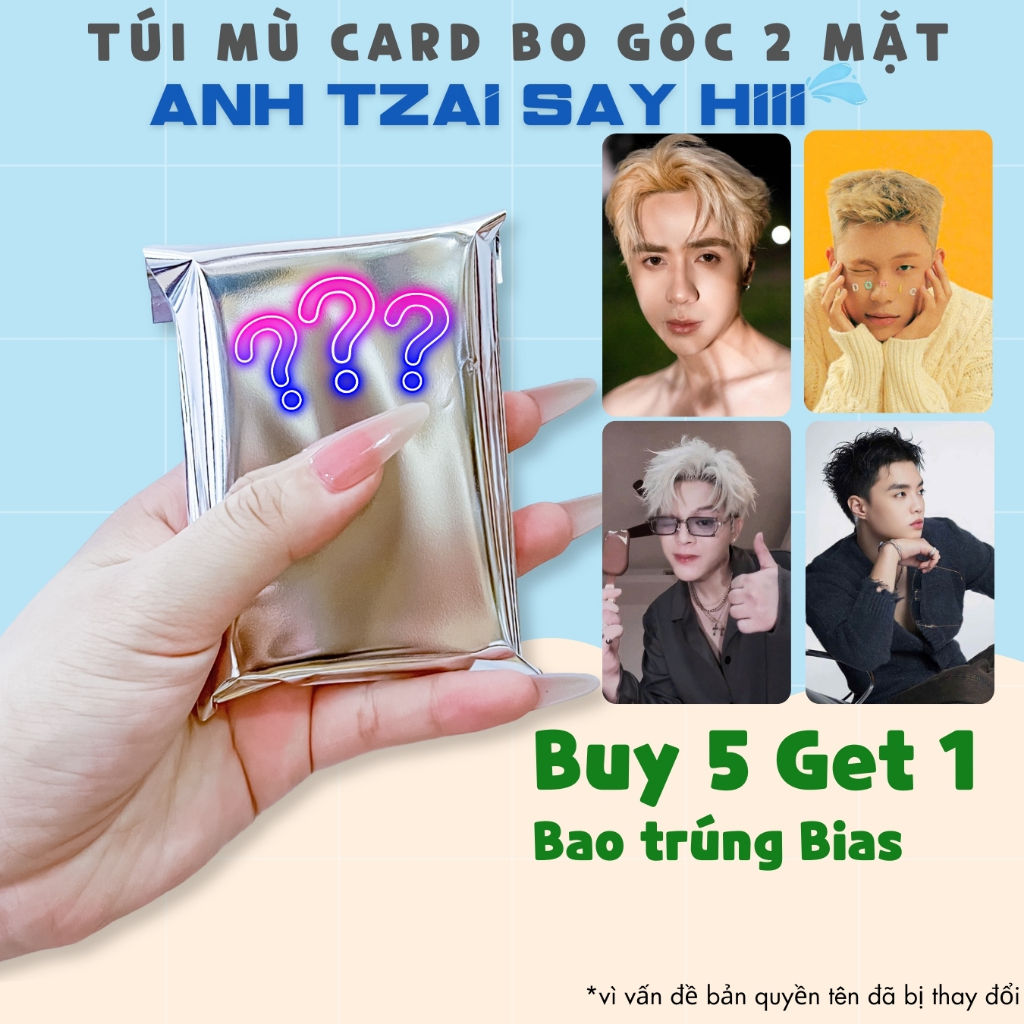 Túi Mù Card Bo Góc 2 Mặt Anh Traai Say Hi - Card HIEUTHUHAI Rhyder ...