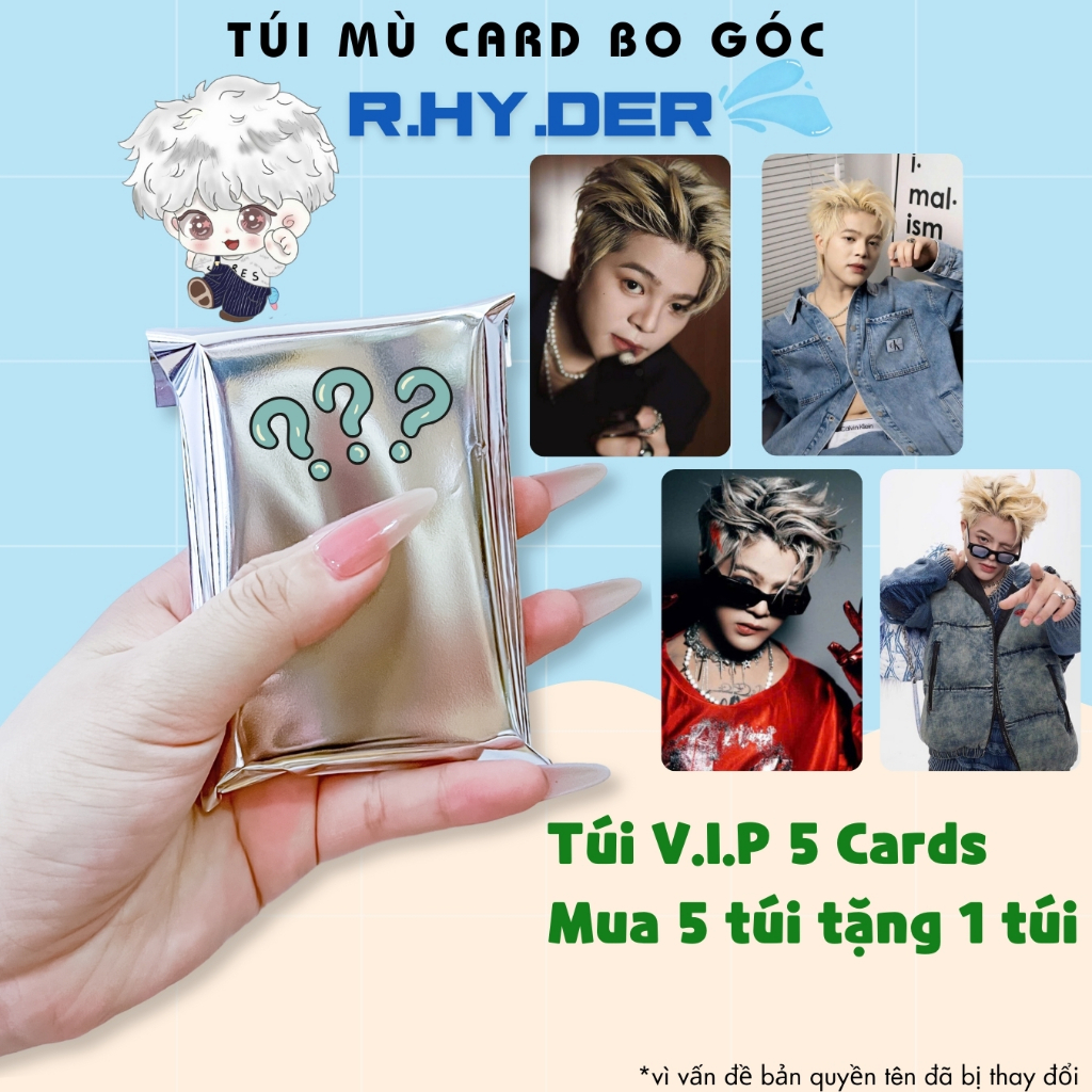 Túi Mù Card Bo Góc Rhyder Quang Anh - card bo góc RHYDER - Card bo góc ...