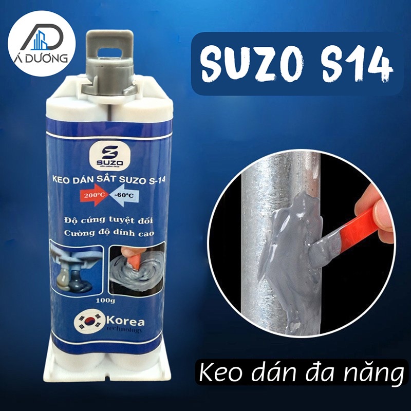 Keo Dán Kim Loại Đa Năng Suzo S14, Keo Hàn Gắn Sắt - Kim Loại Chính ...