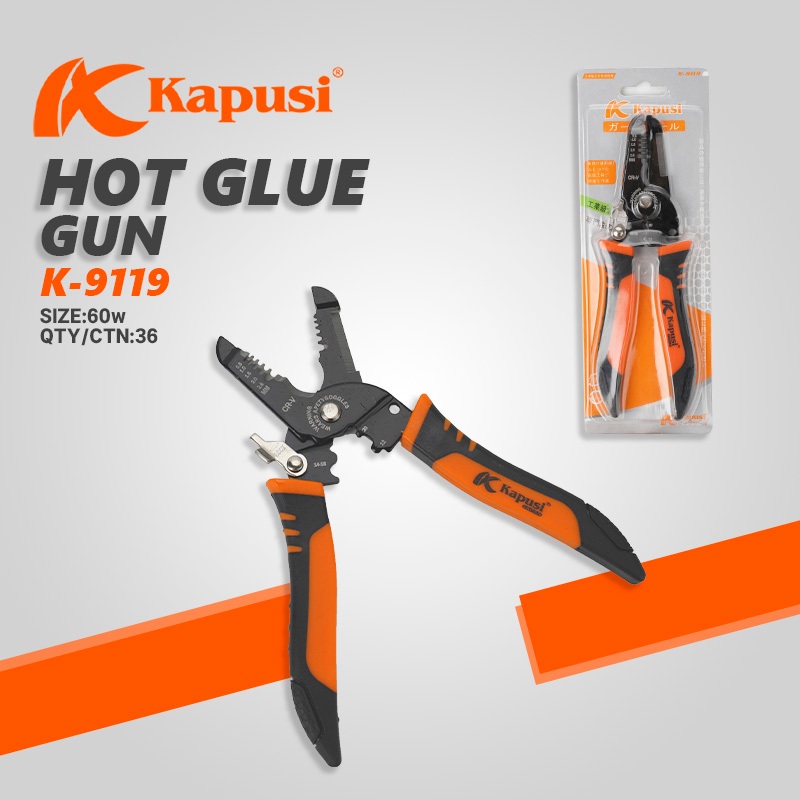 Kìm tuốt dây điện tự bung Nhật Kapusi K-9119 0.6-2.6mm 10-22 AWG K9119 | Shopee Việt Nam