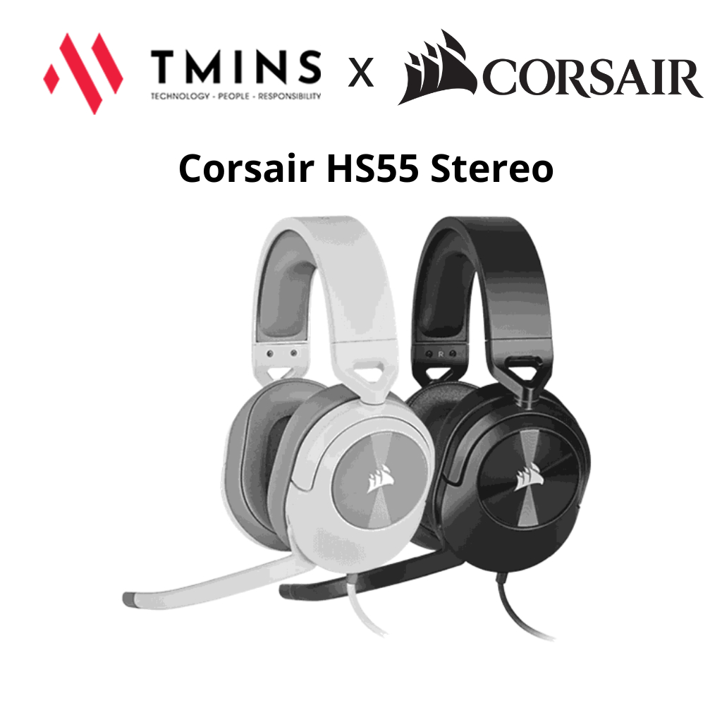 Tai nghe chơi game Corsair HS55 Stereo/Surround/Wireless - Hàng chính hãng | Shopee Việt Nam