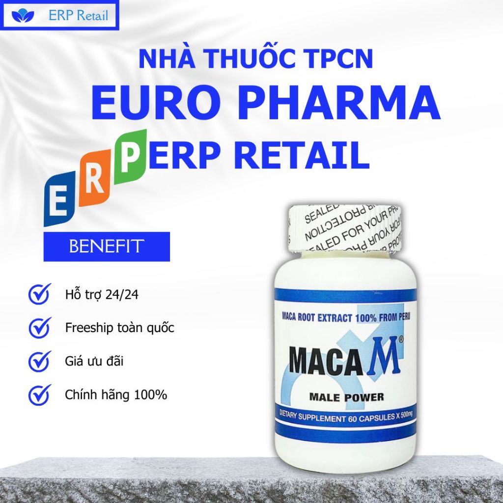 Viên uống Maca M Male Power hỗ trợ bổ thận, tráng dương (60 viên) - Nhà ...