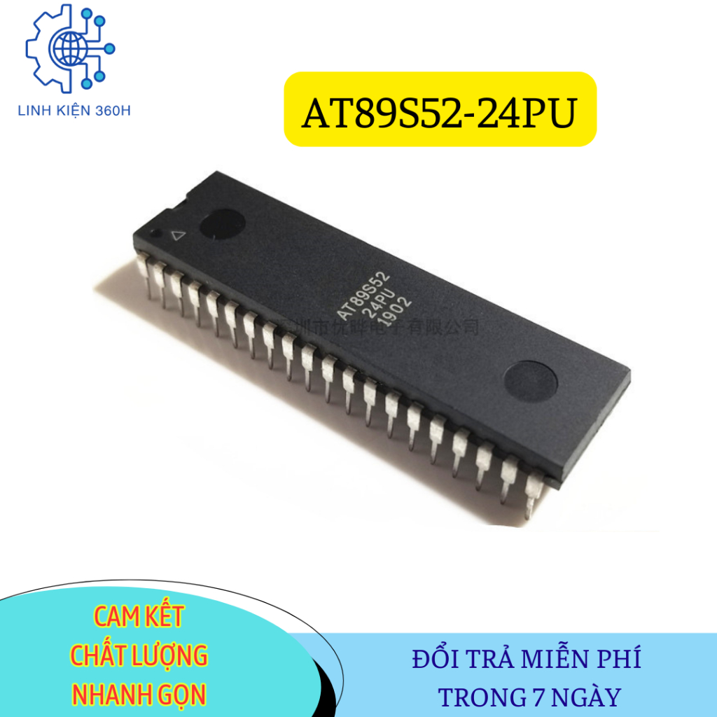 IC Vi Điều Khiển AT89S52-24PU DIP40 – Chip 8051 Lập Trình Đo Lường, Điều Khiển – Hàng Mới ...