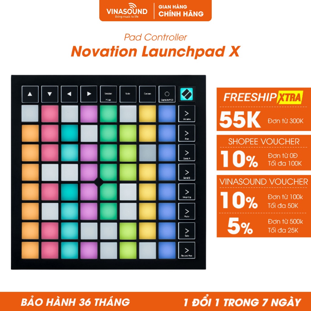 Novation Launchpad X - MIDI Grid Controller Cho Ableton Live/Logic Pro — Dynamic Note Playing ...