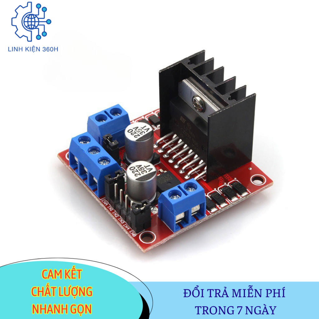 Module Điều Khiển Động Cơ L298N PWM | Mạch Cầu H 2 Kênh 2A 5-30V cho ...
