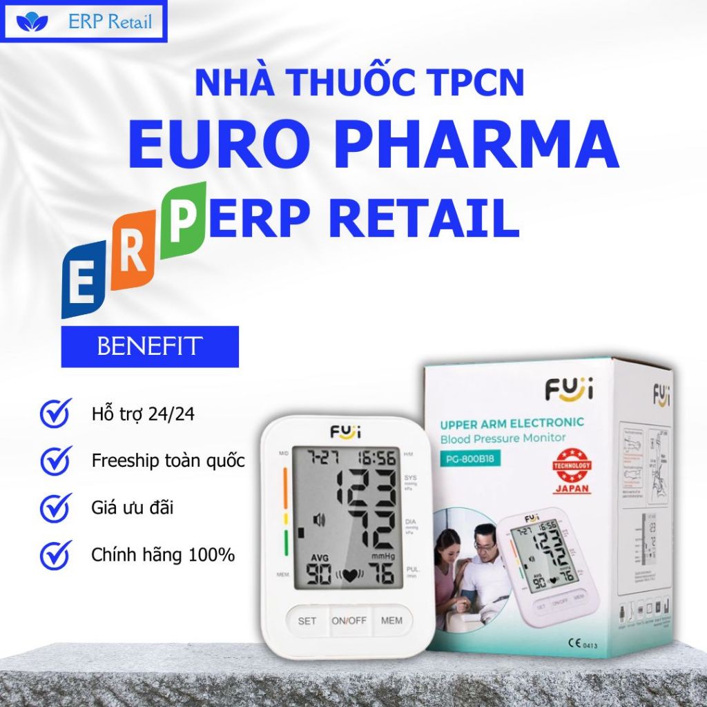 Máy đo huyết áp bắp tay Fuji PG-800B18 hỗ trợ đo huyết áp - Nhà thuốc TPCN Long Châu FPT ...