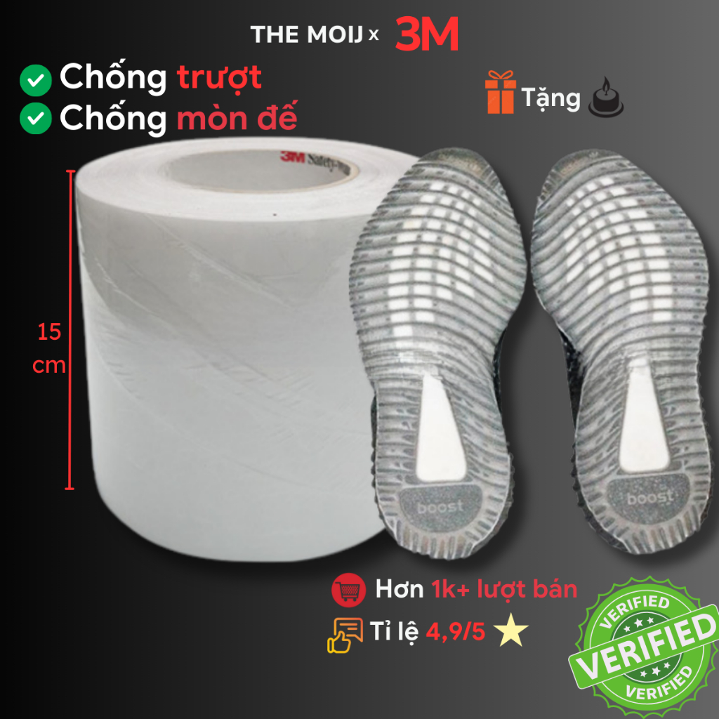 Miếng dán bảo vệ đế giày 3M Sole Protector 2.0 chống mài mòn chống ...