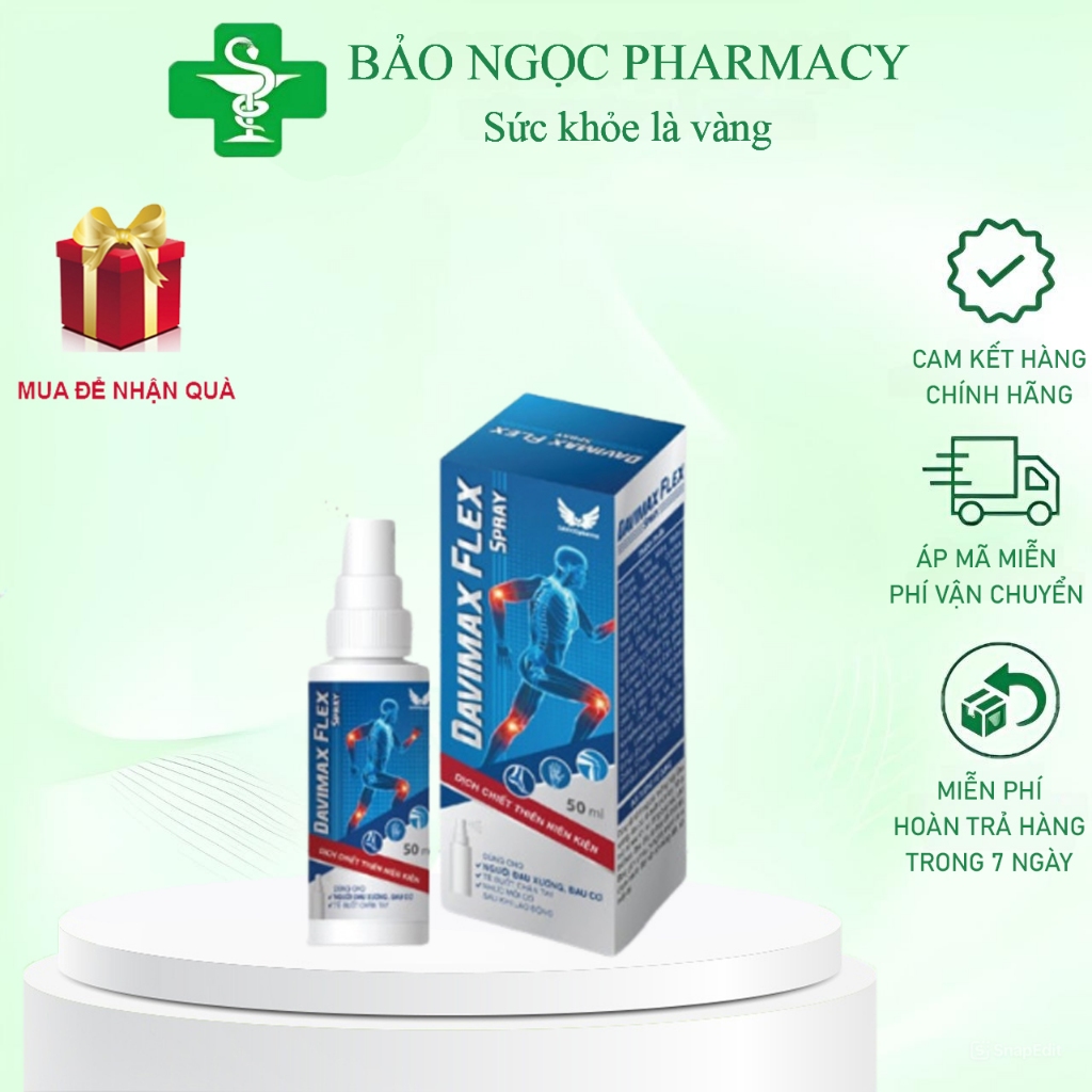 [CHÍNH HÃNG] Davimax Flex Spray chai xịt giảm đau xương khớp hiệu quả ...