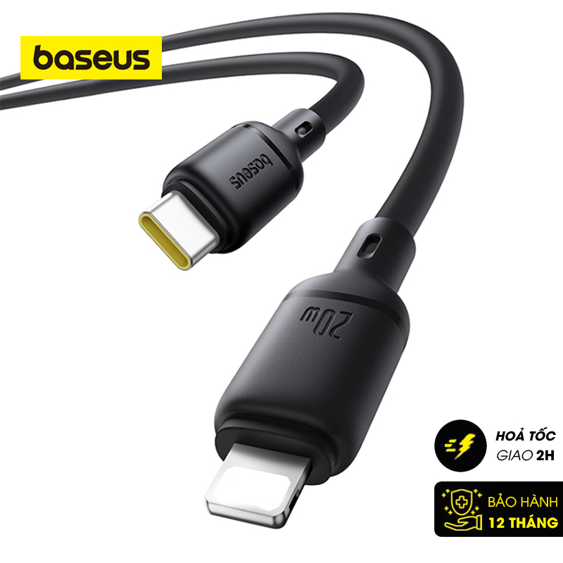 Cáp Sạc Nhanh Baseus Silky Series C to i.P 20W (480Mbps) | Shopee Việt Nam