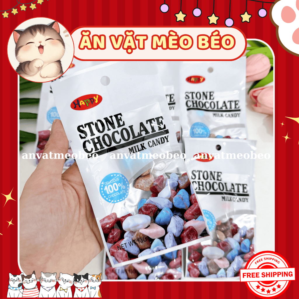 Gói Kẹo Sỏi Đá Nhân Socola Yomy Gói 16G, đồ ăn vặt tuổi thơ, Ăn vặt Mèo Béo | Shopee Việt Nam
