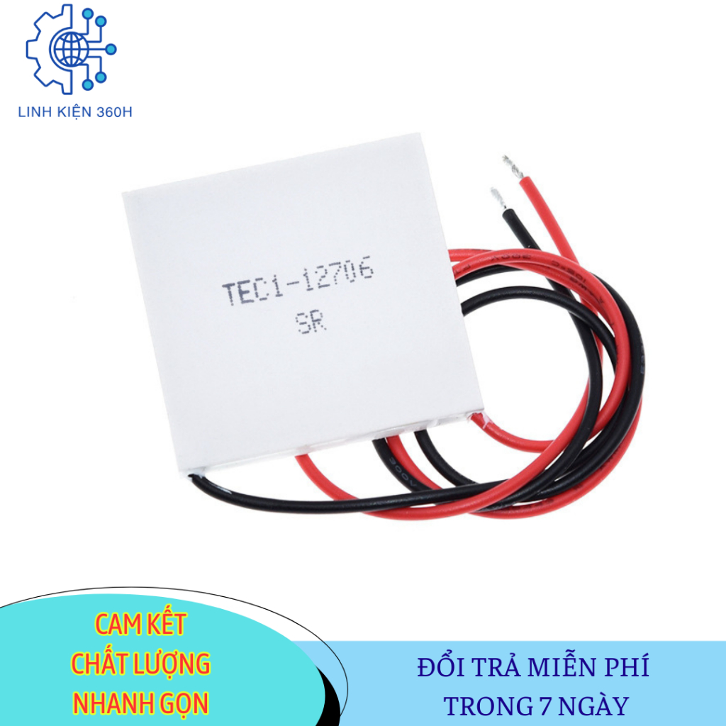Sò Nóng Lạnh TEC1 12706 - 60W – Kích thước 40x40mm – Làm mát CPU, Tủ ...