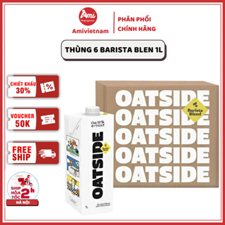Thùng 6 hộp sữa yến mạch OATSIDE Barista Blend 1L - Sữa yến mạch thơm ...