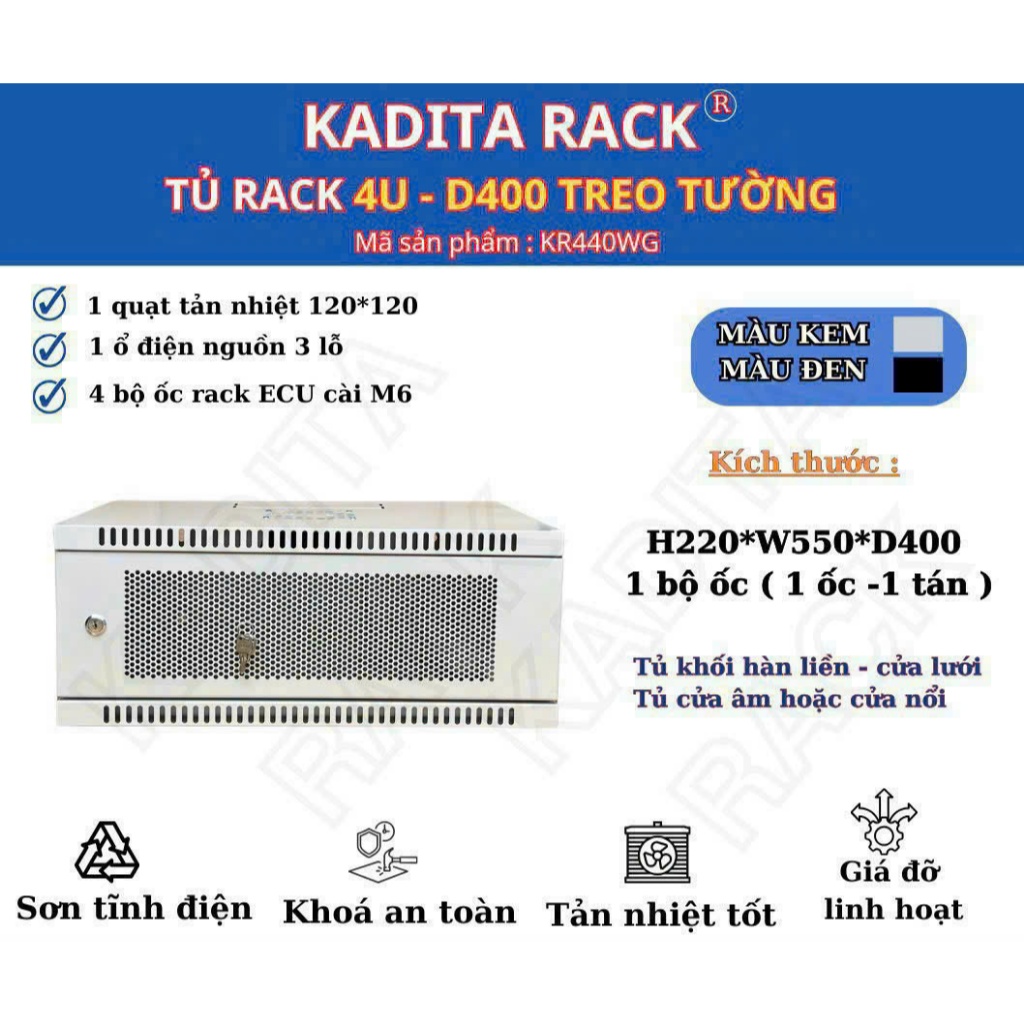 Tủ Rack 4U-D400 Treo tường, Tủ mạng, tủ điện | Shopee Việt Nam