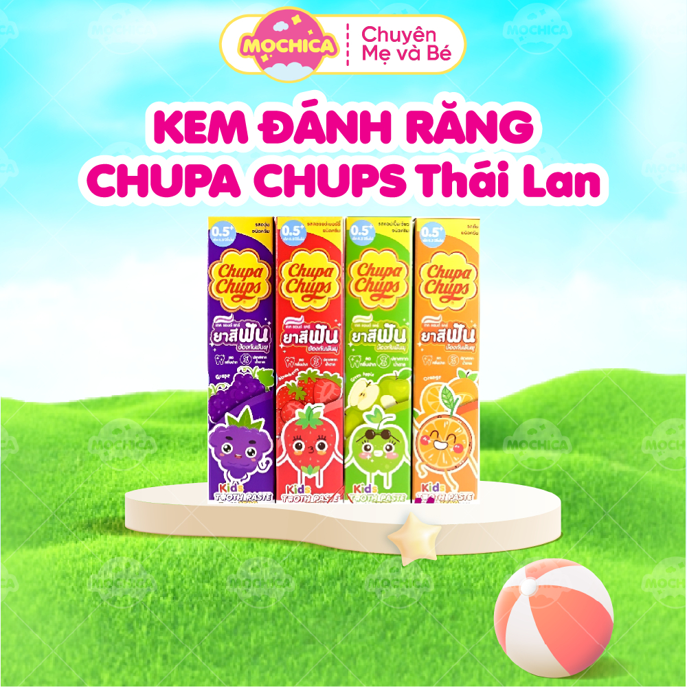 Kem đánh răng cho bé nuốt được CHUPA CHUPS Thái Lan 40g _Mochica ...