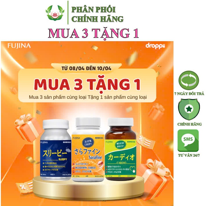 Viên uống thảo dược hỗ trợ ngủ ngon Fujina Sleepy hết mất ngủ, ngủ sâu ...