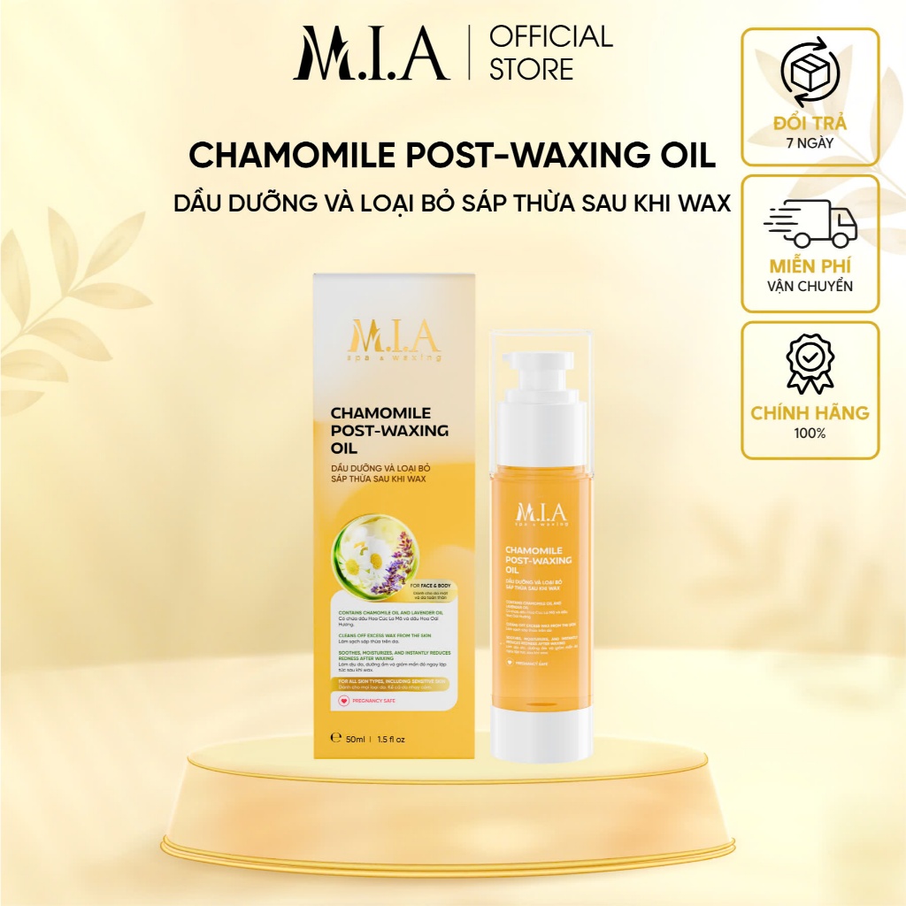 Dầu Dưỡng, Dầu Lau Loại Bỏ Sáp Thừa Sau Wax - Chamomile Post - Waxing Oil - M.I.A WAXING - Dung ...