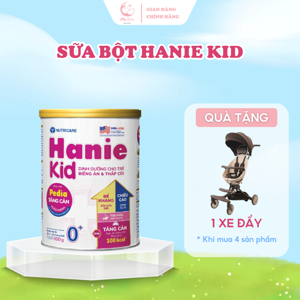 Sữa Bột Hanie Kid Dành Cho Trẻ Biếng Ăn Còi Xương Giúp Kích Thích Ngon ...