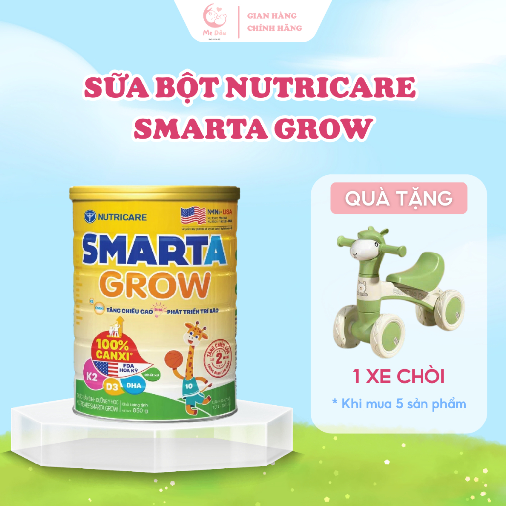 Sữa Bột Nutricare Smarta Grow Phát Triển Chiều Cao Não Bộ Cải Thiện ...