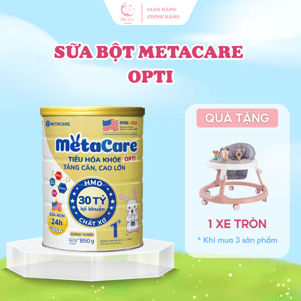 Sữa Bột MetaCare Opti Tiêu Hóa Tốt Hấp Thu Khỏe Tăng Cân Phát Triển Chiều Cao 850g | Shopee Việt Nam